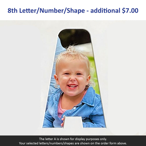 8th Letter, Number or Shape (Large)