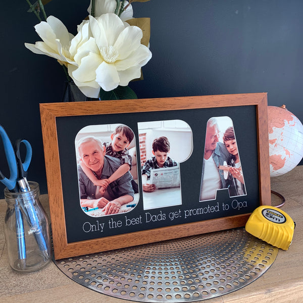 Father's Day Frames - 3 Letters (Large Size)
