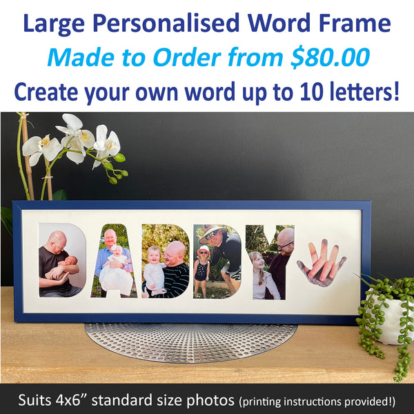 Father's Day Frames - 6 to 10 Letters (Large Size) | Portfolio Picture ...